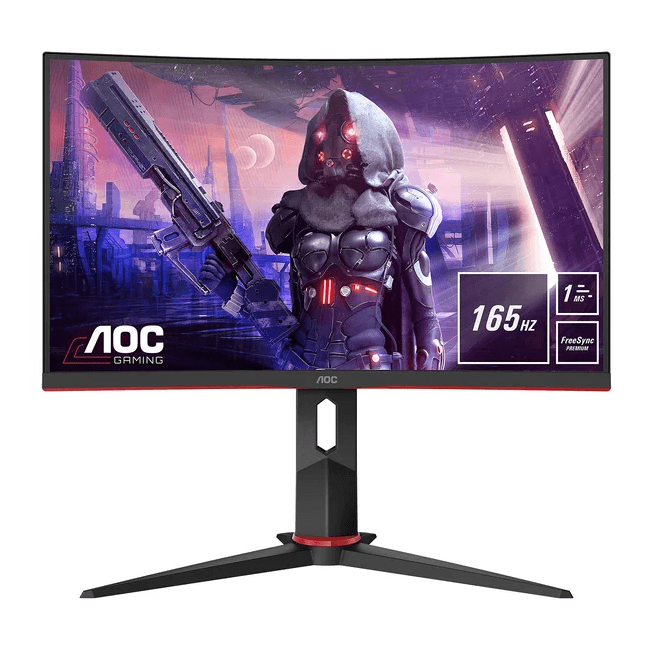 ÉCRAN DE GAMING AOC INCURVÉ 24 POUCES C24G2 1MS FHD 165HZ HDMI DP | Best PC